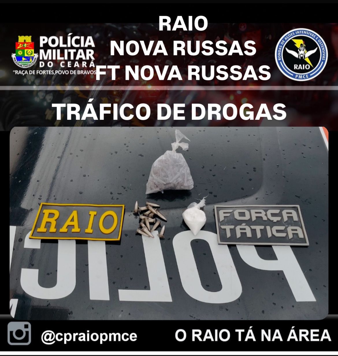 Força Tática e Raio Nova Russas realizam prisão por tráfico de drogas ...